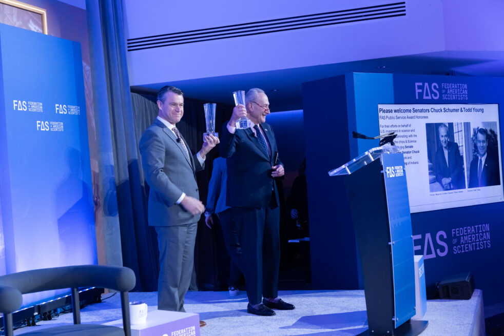 The Federation of American Scientists (FAS) Recognizes Exemplary Work ...