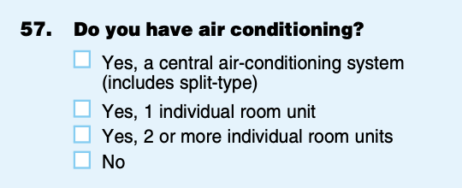 Measuring A/C Access To Prepare Against Extreme Heat