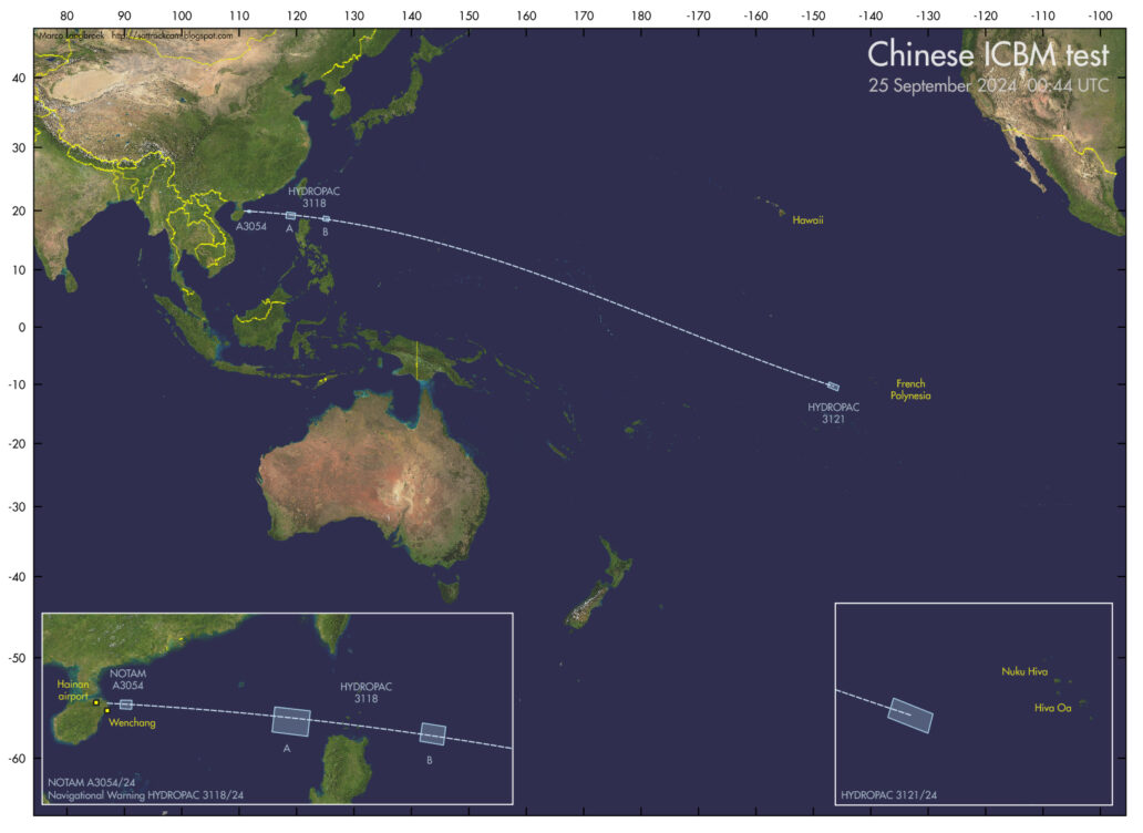 Geolocating China’s Unprecedented Missile Launch
